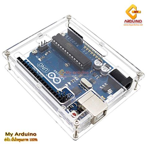 Arduino Uno R3 Acrylic Case Box กล่องอะคริลิคแบบใส สำหรับ Arduino Uno