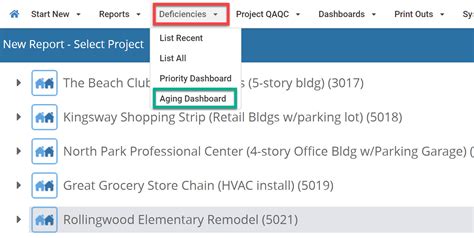 Aging Dashboard Open Deficiencies Ftq360