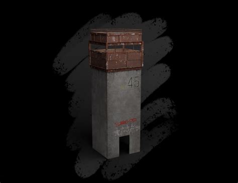 Tower Inspired From Rust Game CGTrader
