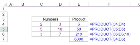 How To Use Product Function In Excel