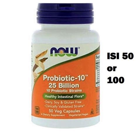 Jual Now Foods Probiotic 10 25 Billion 50 Veg Capsules Probiotics Oasis Shopee Indonesia