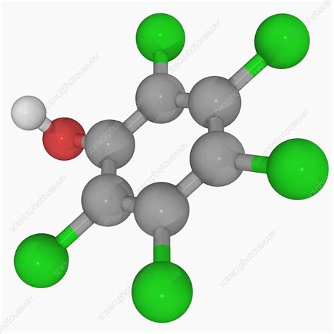 Pentachlorophenol Molecule Stock Image F0046553 Science Photo