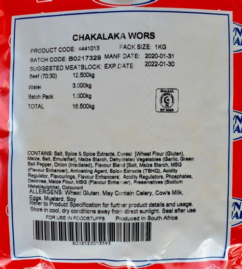Crown National Chakalaka Wors Spice
