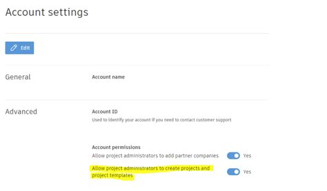 Project Admins Unable To Select Or View Project Templates When Creating