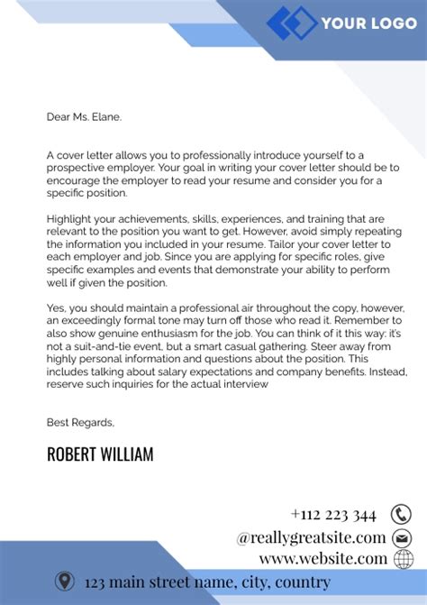 Job Application Template Postermywall