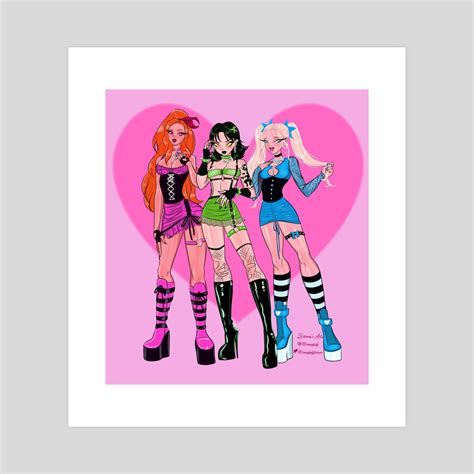 Powerpunkgirls An Art Print By Delaney Shultz Inprnt