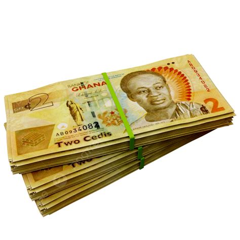 2 Ghanaian Cedi Stack Pile Ghanaian Cedi Stack Pile Ghana Currency