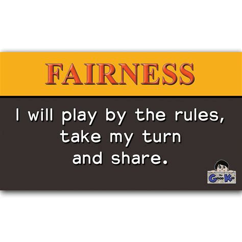 Fairness Core Value Poster