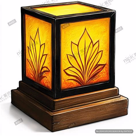 Ai创作图佛教氛围灯具 金漆木雕桌灯 壁硖石彩灯 常夜灯庭院柱头灯 硖石灯彩 古代供灯 金方灯 安全围栏柱头灯 四方灯盏 供灯雕刻 金属柱头灯 莲瓣座灯 银鎏金方灯 围栏柱头灯 木质仿古灯