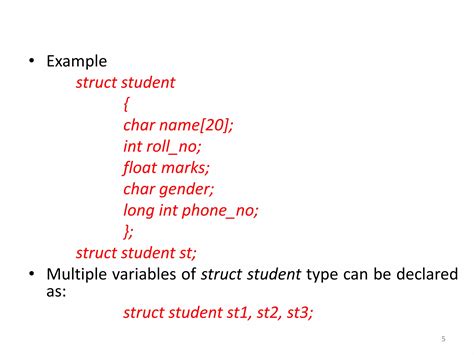 Structure In C PPTX