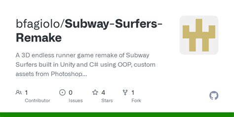 Github Bfagiolosubway Surfers Remake A 3d Endless Runner Game