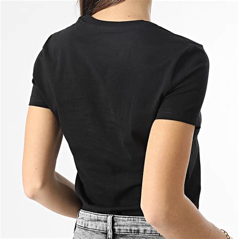 Guess Tee Shirt Femme Strass W3ri18 J1314 Noir