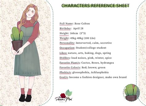 Rose Colton Reference Sheet By Galynsoo On Deviantart