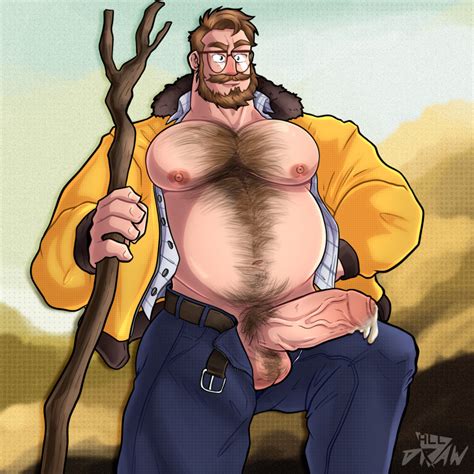 Rule 34 1male All Draw Facial Hair Glasses Male Male Focus Male Only Pecs Rick Mitchell The