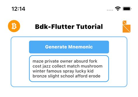 Bdk Flutter Building Flutter Apps With Bdk Bitcoin Dev Kit Documentation