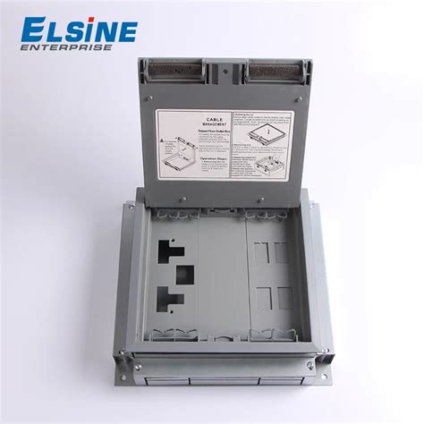 Double Switched Floor Outlet Box For Electrical Systems OEM