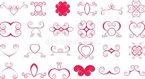 Lots Of Scroll Shapes Royalty Free Stock Photos Image