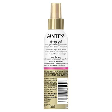Pantene Pro V Curl Spray Gel To Hold Shape Pantene Gel Spray