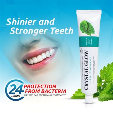 Herbal Toothpaste Crystal Glow Toothpaste Anti Bacterial Alkaline
