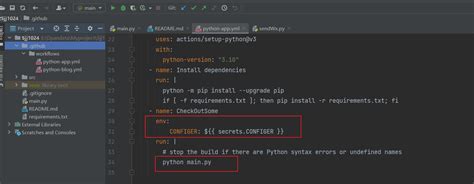 Python获取环境变量内容，联调github的action中的secret内容github Secret Csdn博客