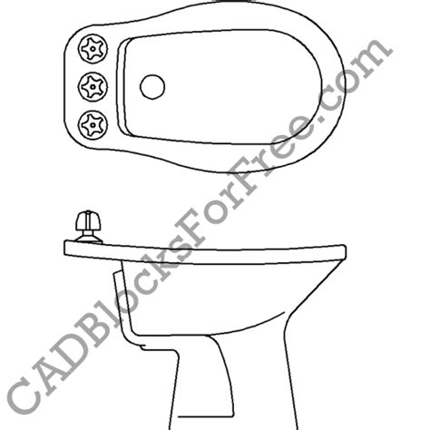 Toilet Bidet Cad Block At Jaime Arndt Blog