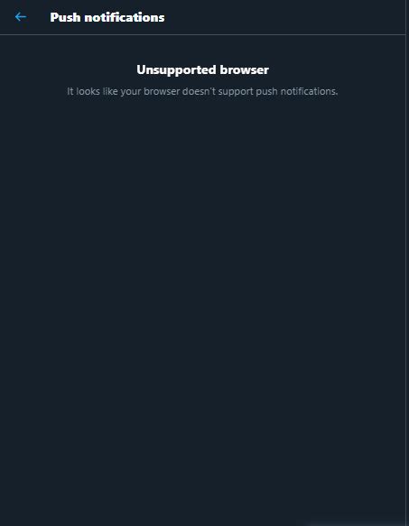 Push Notification Not Working For Chrome Rtwitter