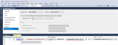 Typescript Import Function Gets Compiler Error In Visual Studio Issue