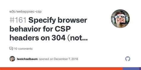 Specify Browser Behavior For CSP Headers On 304 Not Modified