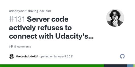 Server Code Actively Refuses To Connect With Udacitys Self Driving Car Simulator Port 4567