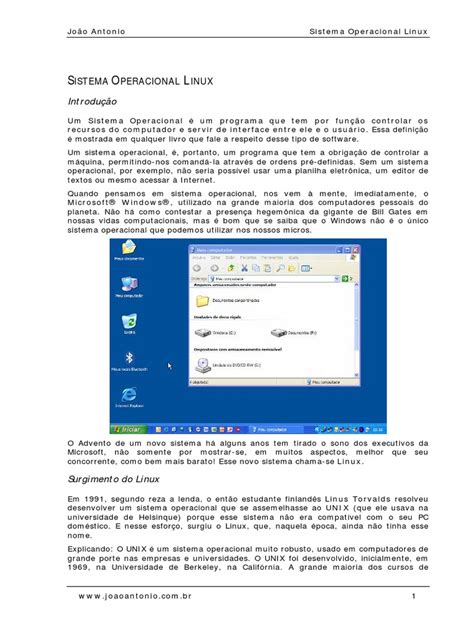 Linux Li Ate A Pág 09 Primeiros Passos Pdf Pdf Linux Sistema Operacional