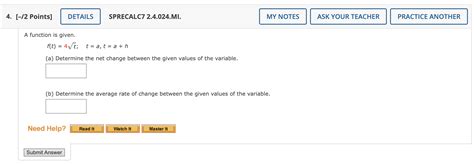 Solved A Function Is Given F T T T A T A H Chegg Com