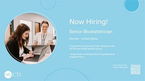Cti Clinical Trial And Consulting Services On Linkedin Biostatistician Biostatistics Remote