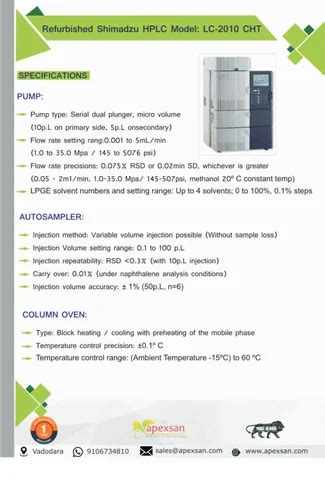 Shimadzu Refurbished Hplc System Display Inch 6 Model Name Number Lc2010cht At ₹ 849996
