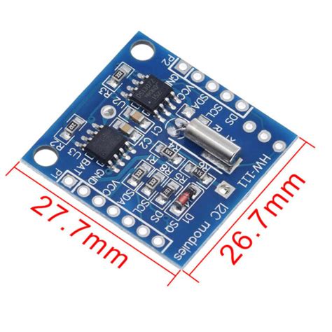 Módulo De Reloj Rtc Ds1307 24c32 Real Time Novatronic