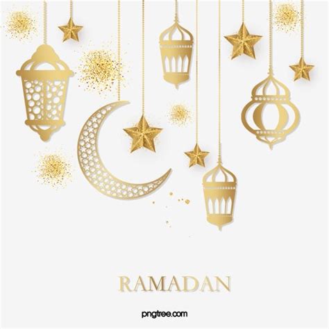 라마단 럭셔리 골드 반짝이 S 아랍어 랜턴 달 일러스트 별 라마단 이슬람교도 이슬람교 Png 일러스트 및 Psd 이미지 무료 다운로드 Pngtree