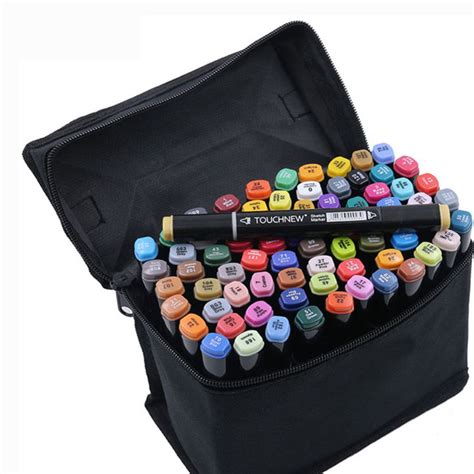 80pcs Set Marker Pen Set Touch Five Markers Double Head Multiple Colour