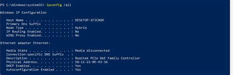 Solved Evidence Of IP Configuration Administraton Windows PowerShell