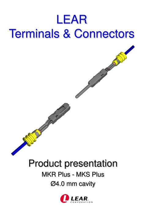 PPT LEAR Terminals Connectors PowerPoint Presentation Free Download ID 6021166