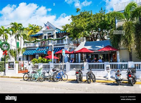 People In Duval Street Key West Florida Usa Stock Photo Alamy