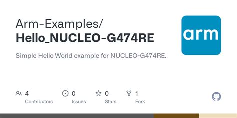 Github Arm Exampleshellonucleo G474re Simple Hello World Example For Nucleo G474re