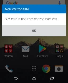 Non Verizon Sim