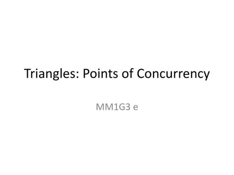 Ppt Triangles Points Of Concurrency Powerpoint Presentation Free Download Id 5569611