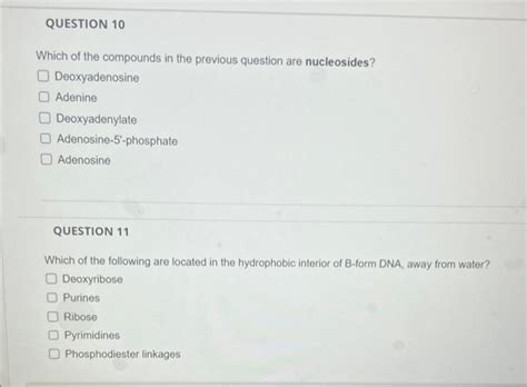 Solved Match The Correct Name To Each Of The Structures Chegg
