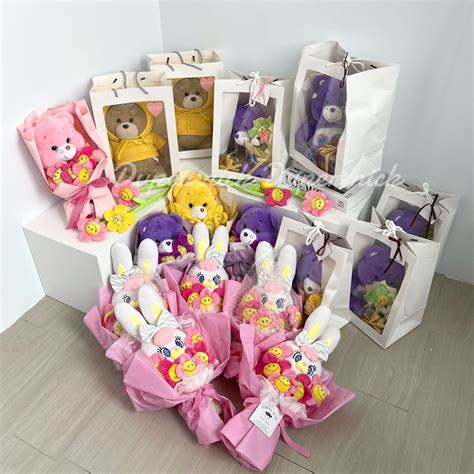 現貨專區 韓國 正版 Care Bears 熊熊娃娃 花束 禮盒組