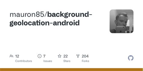 GitHub Mauron Background Geolocation Android