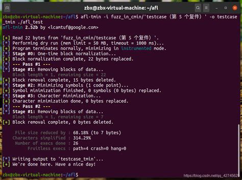 基于模糊测试的分布式数据库安全研究 三 ——afl cmin、afl tmin afl cmin和afl tmin使用 csdn博客