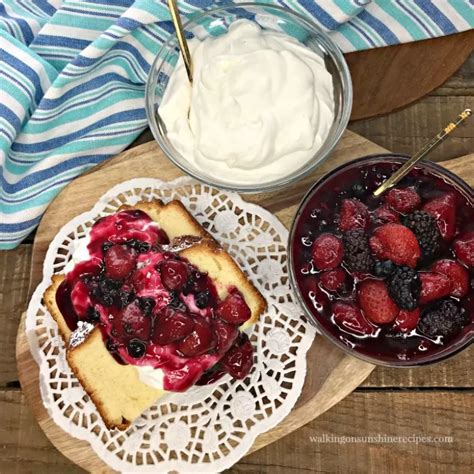 Mixed Berry Compote For Cake Walking On Sunshine Recipes
