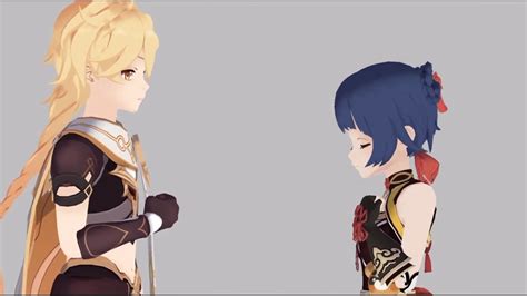 [genshin Impact Mmd] Aether X Xiangling Confession Youtube