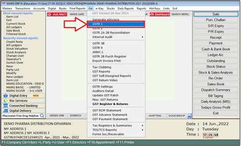 How To Upload Gstr1 On Offline Tool Through Marg Software