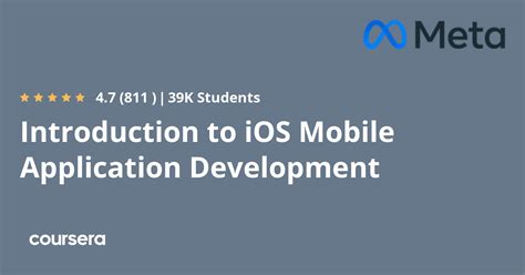 Introduction To Ios Mobile Application Development Coursera